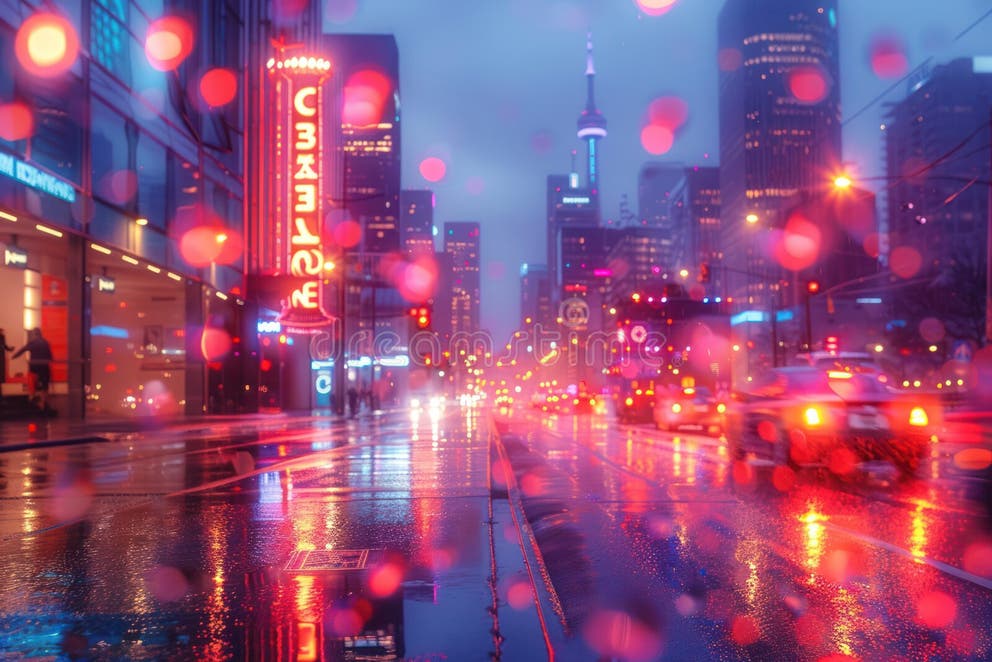 Neon Rectangle Box with Colorful Lights for Advertising Collage Stock ...