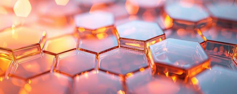 Colorful Geometric Hexagonal Pattern with Vibrant Gradient Effect Stock ...