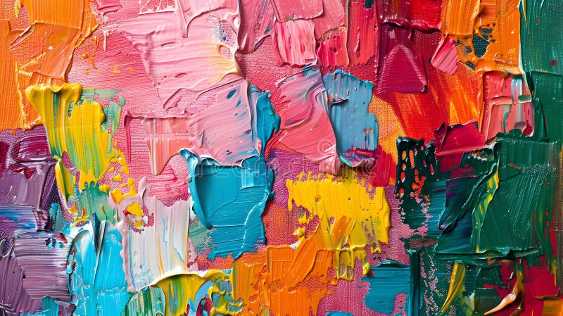 Vibrant Image Showing a Colorful Array of Paint Streaks Stock ...