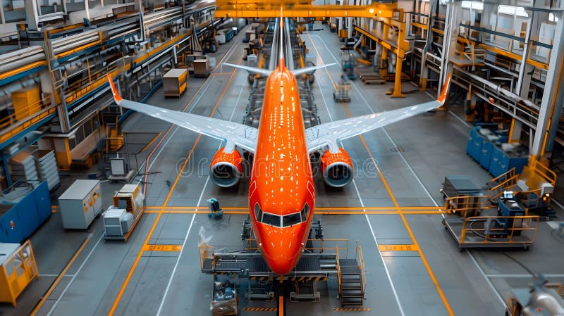 Orange Airplane Assembly Stock Photos - Free & Royalty-Free Stock ...