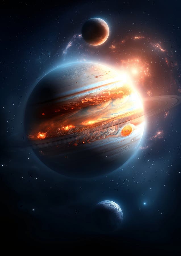 Vibrant Imagery of Jupiter and Its Moons in the Outer Solar System at ...