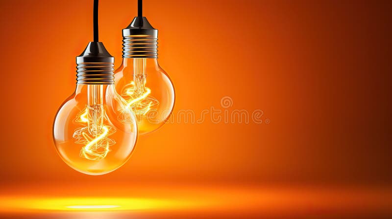 Vibrant Imagination Idea Concept Unveiled Against a Lively Orange ...