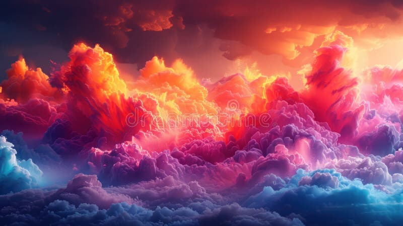 Fantasy Brain Explosion: Colorful Liquid Design for Creative ...