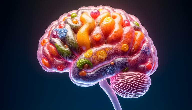 A Vibrant and Imaginative Representation of a Brain-like Structure ...