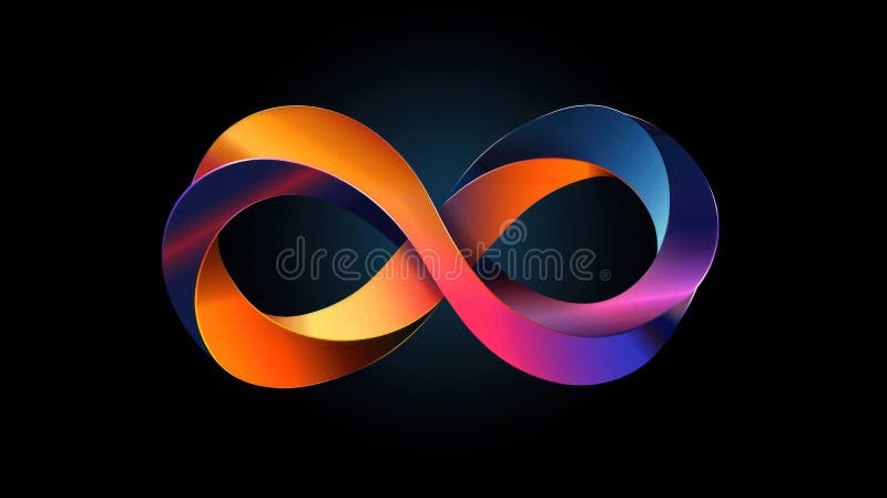 Vibrant Infinity Logo Design in Multiple Colors Stock Illustration ...