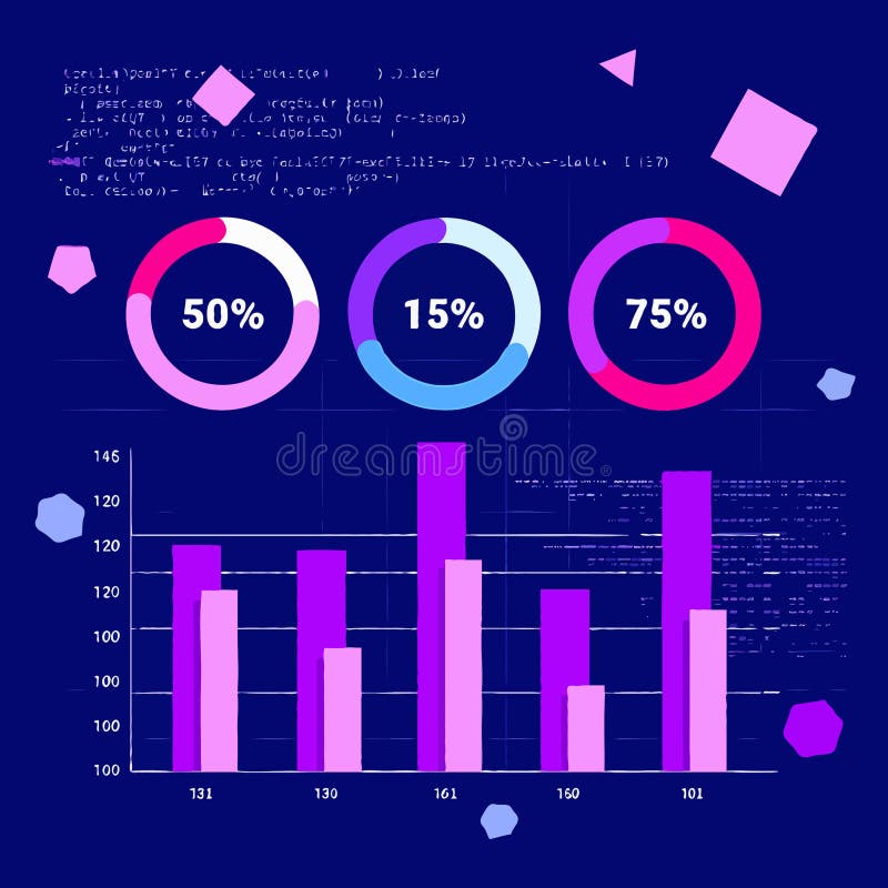Colorful Graph and Chart Illustrating Business Data and Statistics, Ai ...