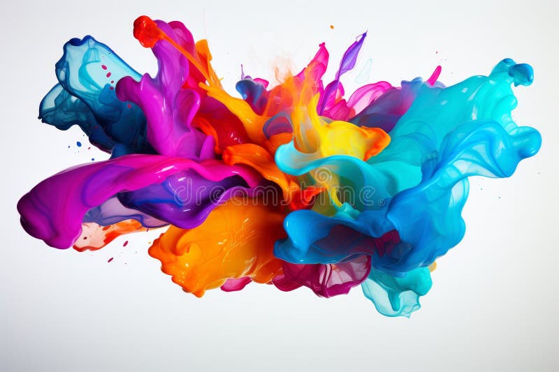 Vibrant Ink Explosion stock illustration. Illustration of paint - 315750270