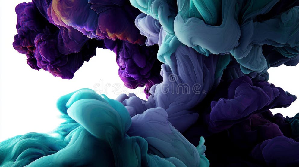 Vibrant Ink is Poured into Water, Forming Stunning Abstract Designs and ...