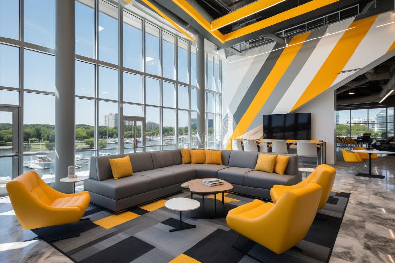 Vibrant and Inspiring Work Environment with Creative Workspaces and ...