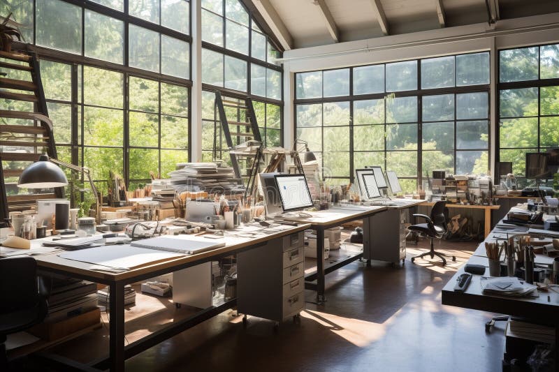 Vibrant and Inspiring Work Environment Creative Workspaces and Modern ...