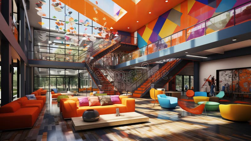 Vibrant and Inspiring Work Environment Creative Workspaces and Modern ...