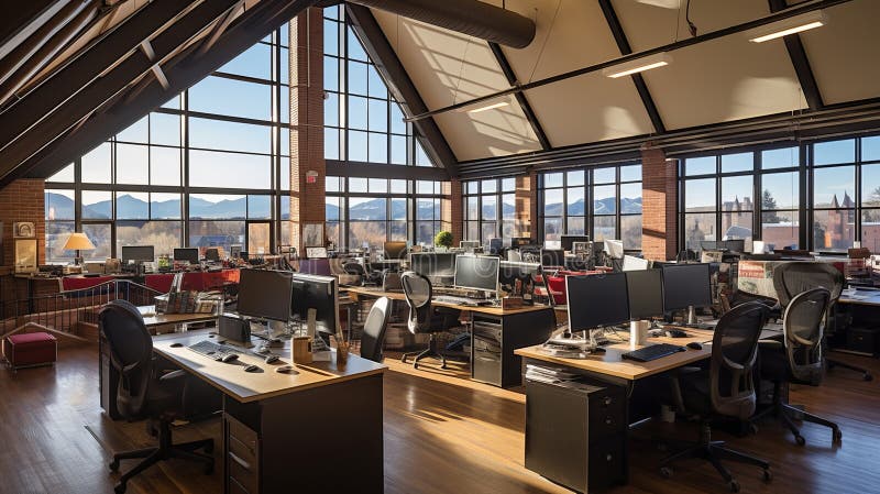 Vibrant and Inspiring Work Environment with Creative Workspaces and ...