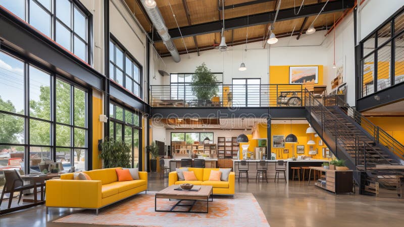 Vibrant and Inspiring Work Environment with Creative Workspaces and ...