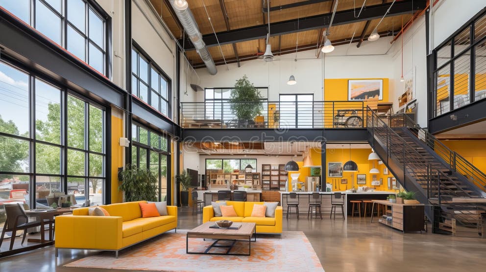 Vibrant and Inspiring Work Environment with Creative Workspaces and ...