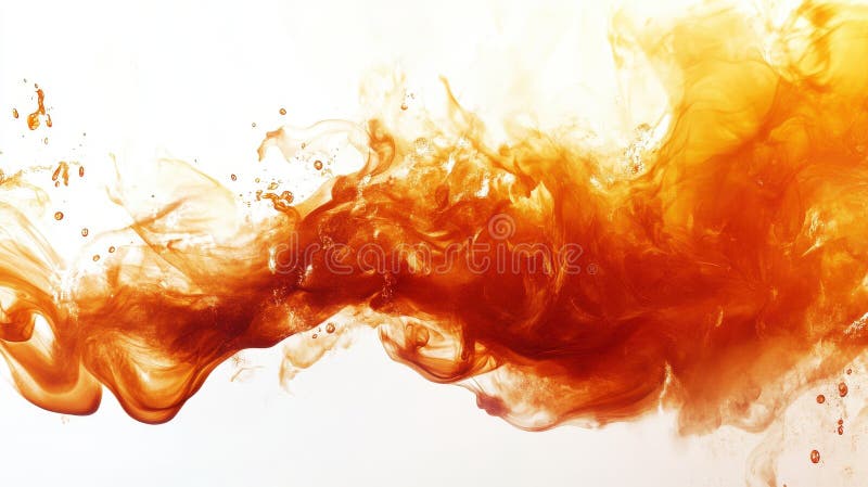 Vibrant Intense Fire with Dynamic Flames on White Background. Stock ...
