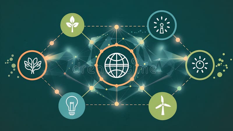 A Vibrant, Interconnected Graphic Depicting Sustainable Development ...