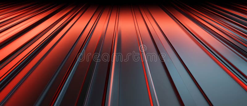 Vibrant Interplay of Extruded Aluminum and Neon Tubes Creating a ...