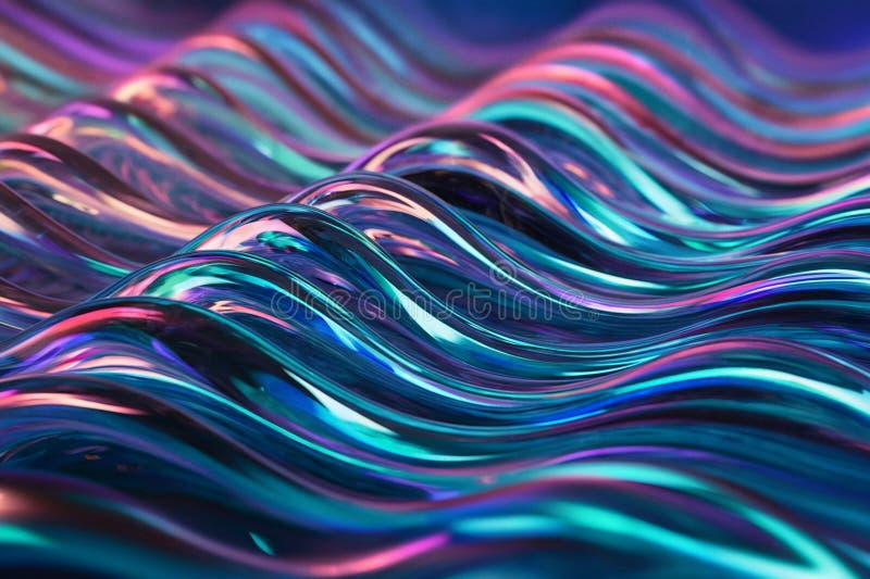 A Vibrant and Intricate Pattern of Wavy, Translucent Lines that Appear ...