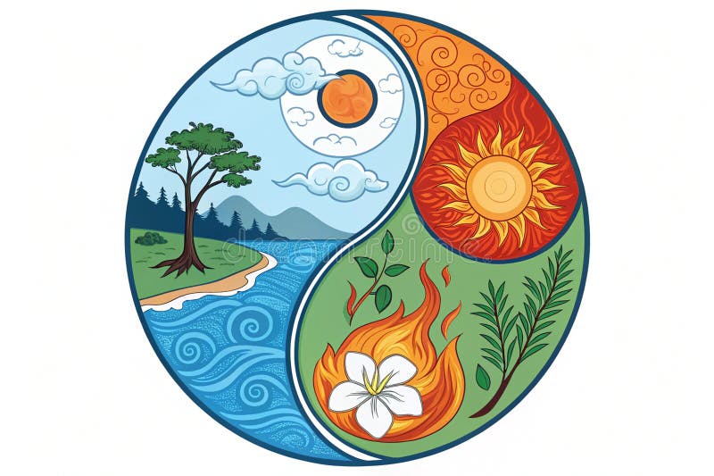 A Vibrant and Intricate Representation of the Yin and Yang Symbol ...