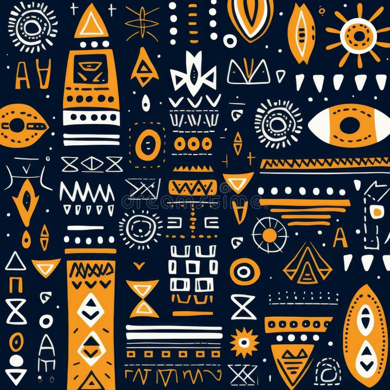Vibrant and Intricate Traditional African Pattern Showcasing Cultural ...