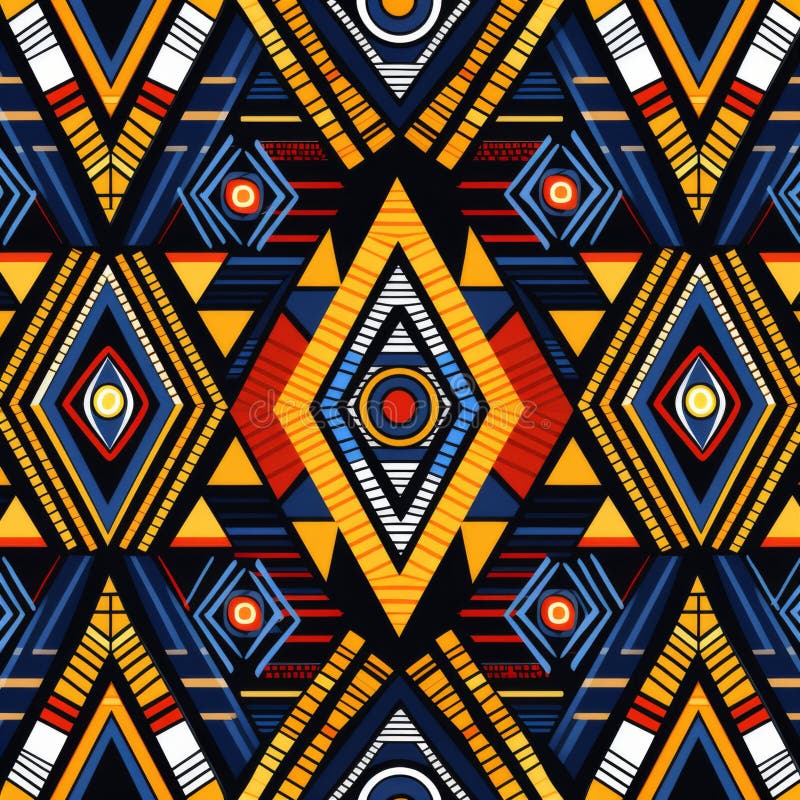 Vibrant and Intricate Traditional African Pattern Showcasing Cultural ...