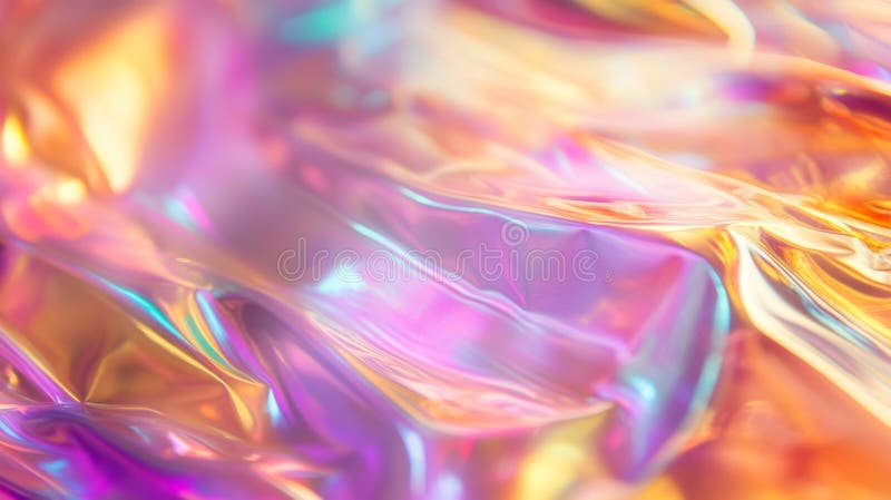 Iridescent Abstract Background with Colorful Shimmering Waves Stock ...