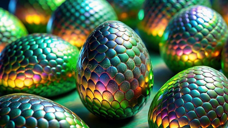 Colorful Metallic Eggs for Easter Decorations Stock Video - Video of ...