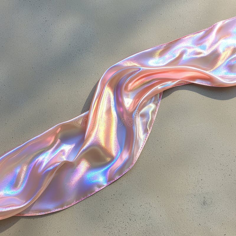 Vibrant Iridescent Fabric Texture Stock Illustration - Illustration of ...