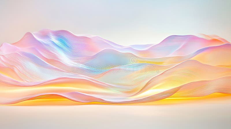 Vibrant Iridescent Material Displaying a Spectrum of Colorful ...
