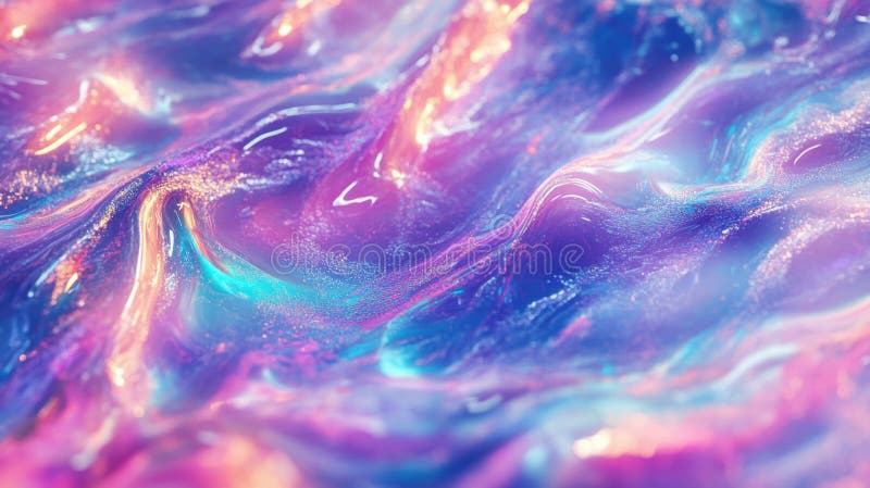 Vibrant Iridescent Neon Hues in Soft Abstract Backdrop Stock ...