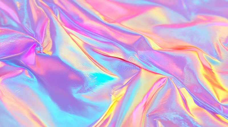 Vibrant Iridescent Neon Hues on Soft Background for Creative Projects ...
