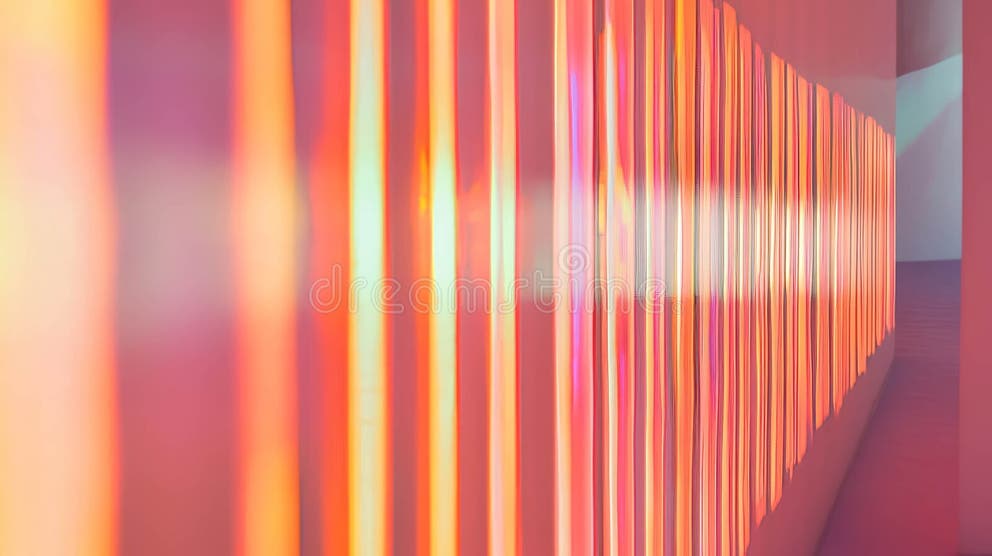 Vibrant Iridescent Red and Orange Wall Texture with Striking Light ...