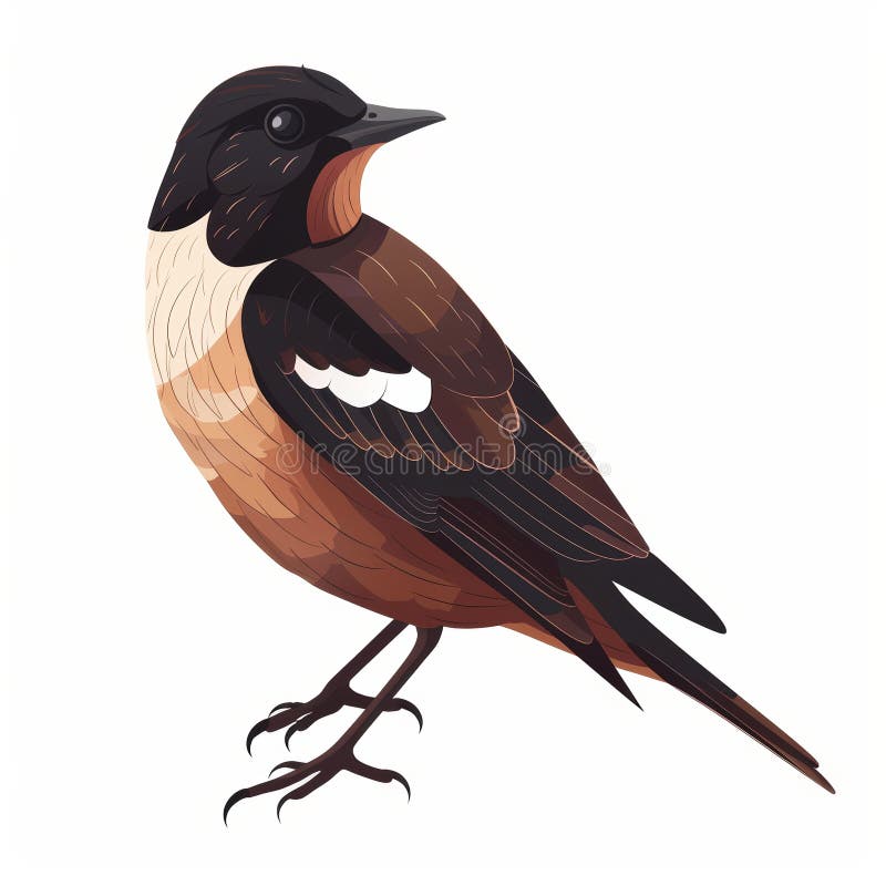 Vibrant Isometric Bird Illustration on White Background Generative AI ...