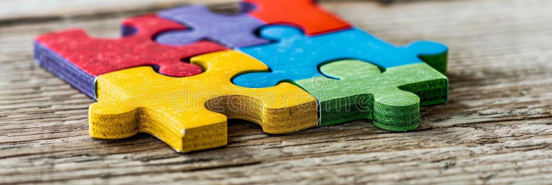 Vibrant Jigsaw Puzzle Assembly Symbolizing Teamwork and Collaboration ...