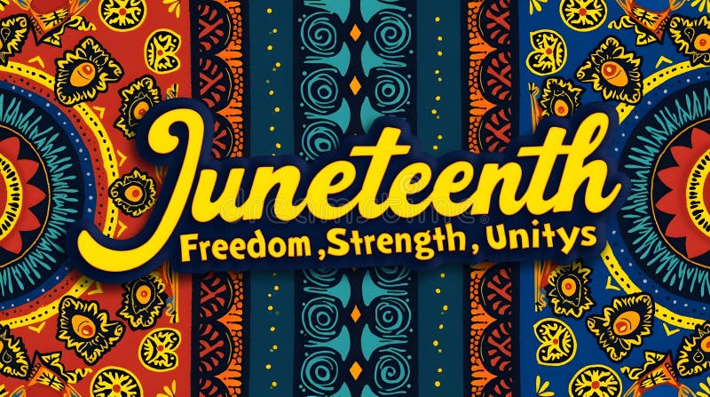 Vibrant Juneteenth Celebration with African-Inspired Patterns ...