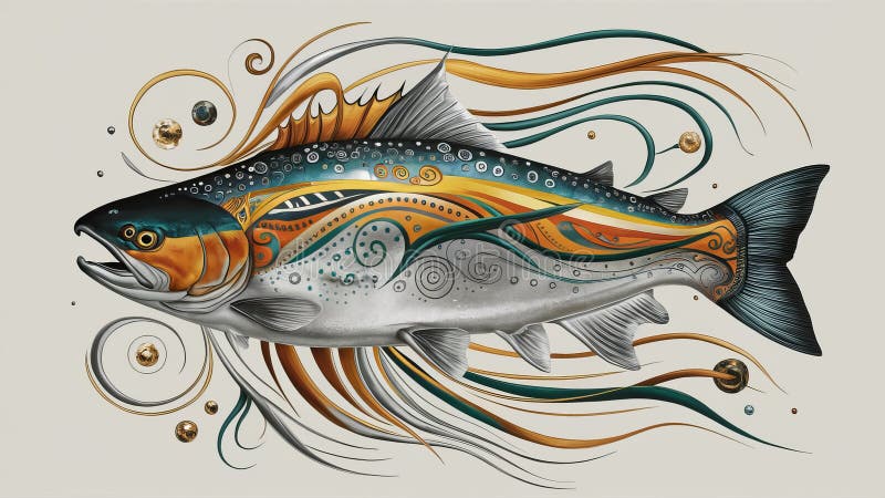 Vibrant Koi Fish with Ornate Patterns in Dynamic Motion - Perfect for ...