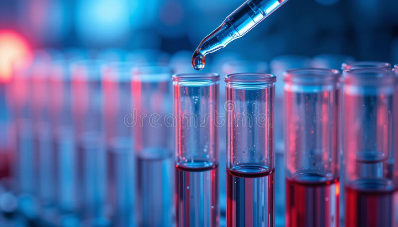Vibrant Lab Experiment with Colorful Test Tubes Stock Illustration ...
