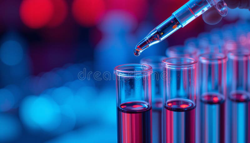 Vibrant Lab Experiment with Colorful Test Tubes Stock Illustration ...