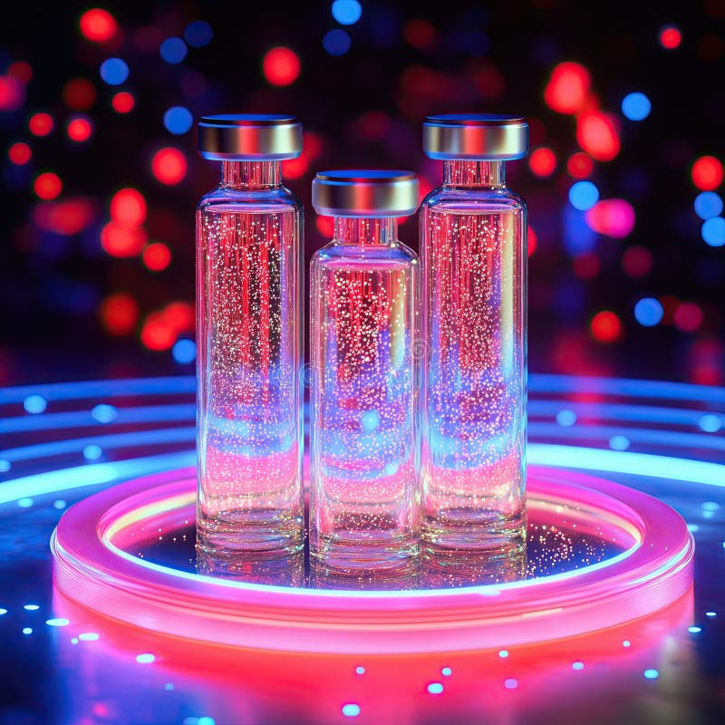 Scientific Experiment Setup with Glassware Laboratory Still Life Bright ...