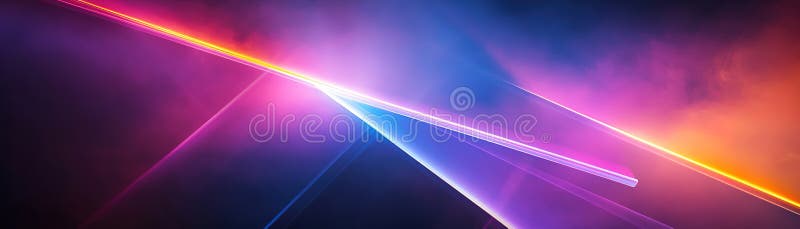 Vibrant Laser Light Beams Cut through Dynamic Clouds of Abstract Smoke ...