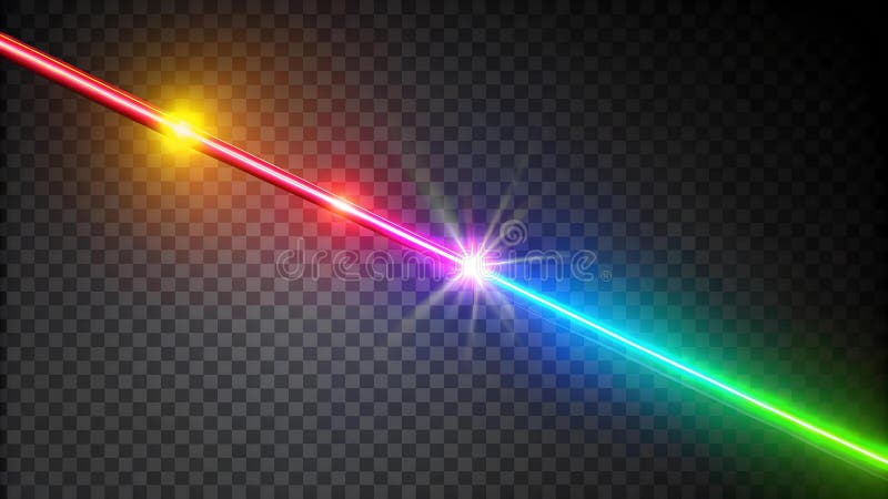 Vibrant Laser Pointer Beam on Transparent Background Generative AI ...