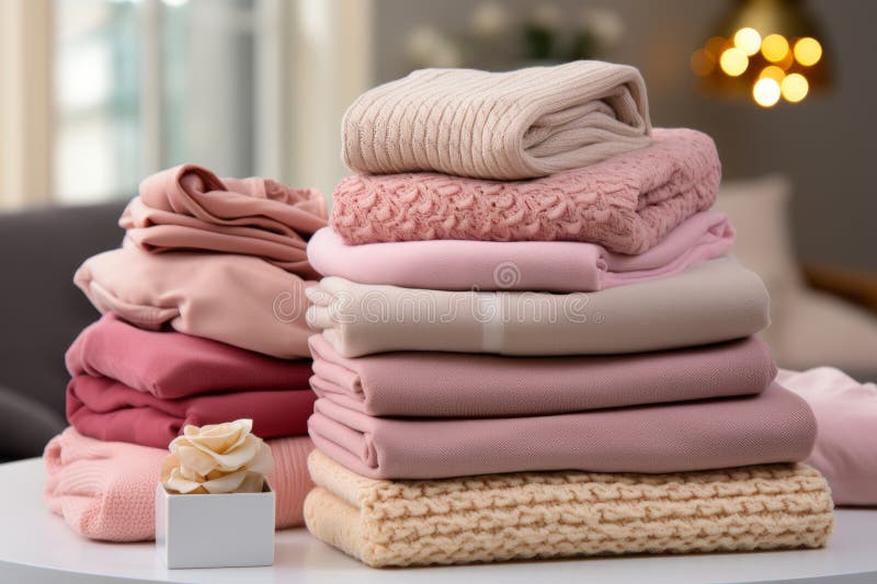 Vibrant Laundry Concept on Bright Background with Washing Clothes ...