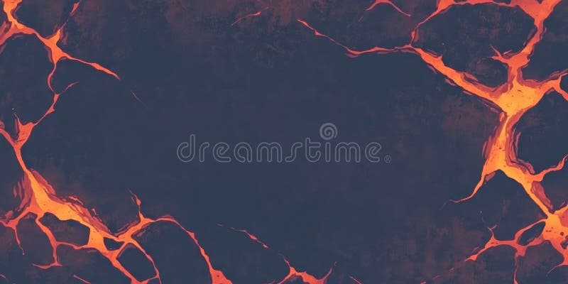 Vibrant Lava Rocks Create a Striking Border Around a Deep Contrast ...