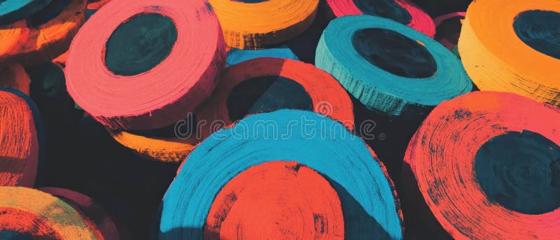 Vibrant Layered Circular Patterns Create an Engaging Background for ...