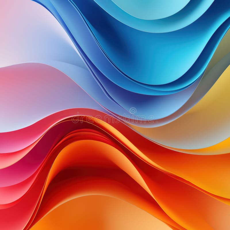 A Vibrant, Layered Collection of Abstract Paper Sculptures with a ...