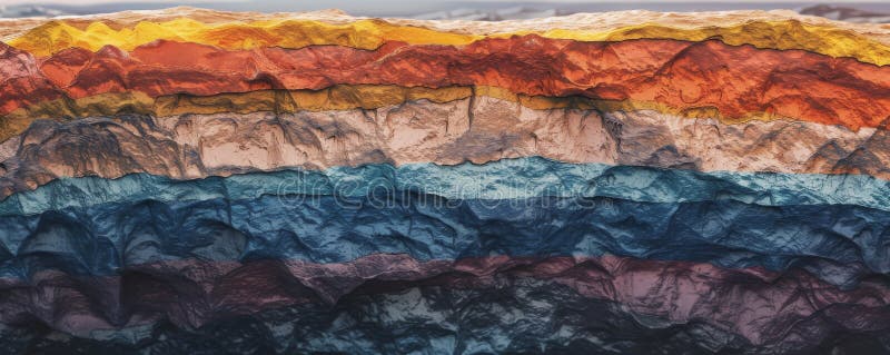 Vibrant Layered Earth Textures Displayed in a Geology Concept Image ...