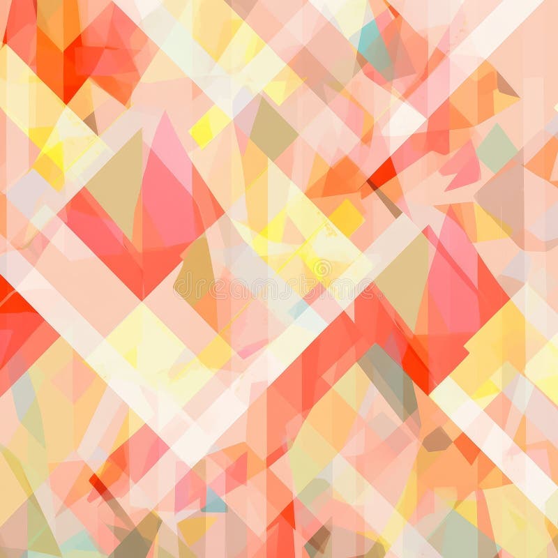 Vibrant Layers of Shapes and Colors Blending Harmoniously, Generative ...
