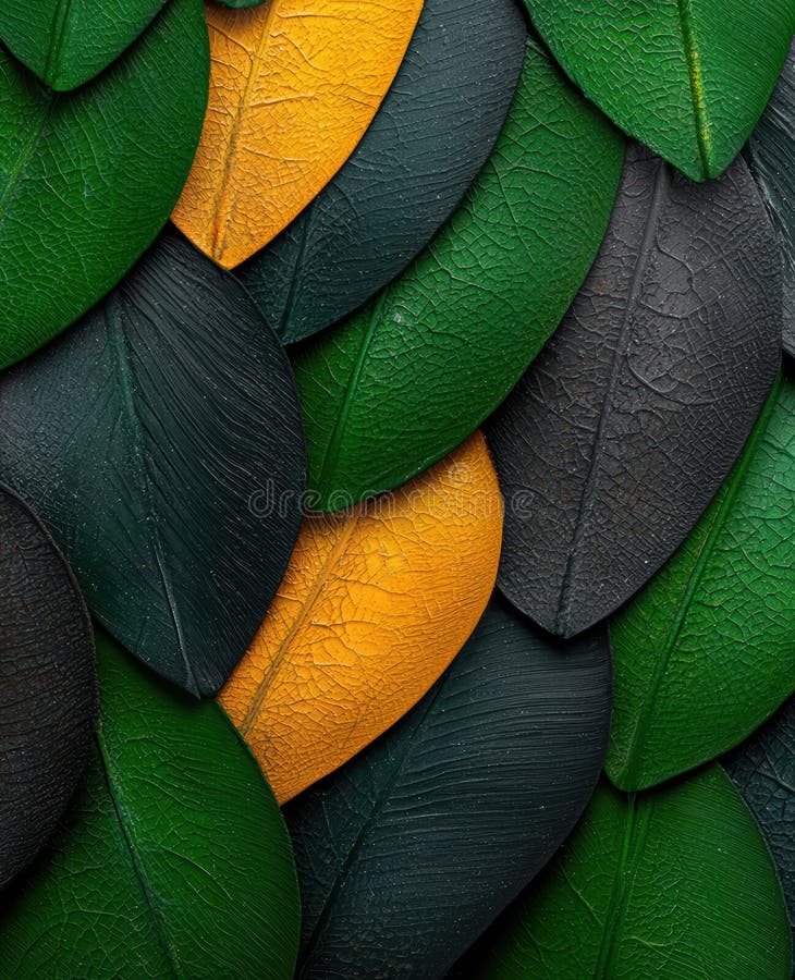 Vibrant Leaf Textures stock illustration. Illustration of macro - 331061986