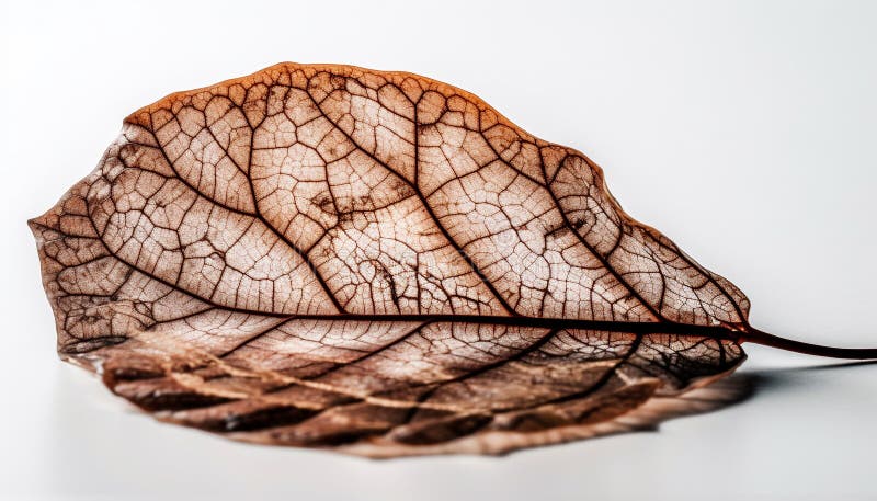 Vibrant Leaf Vein Pattern in Autumn Forest Generated by AI Stock Photo ...
