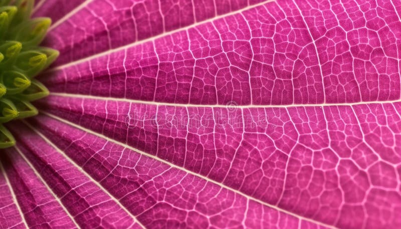 Vibrant Leaf Vein Pattern Showcases Nature Beauty in Extreme Close Up ...